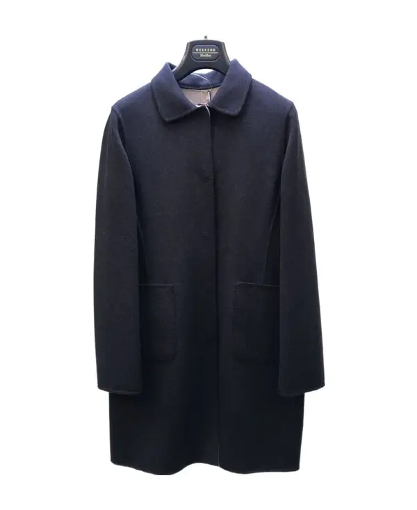 Max Mara Logo Coat - Blue
