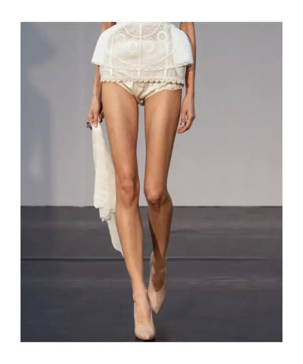 Magda Butrym Lace-trim Panties In Cream