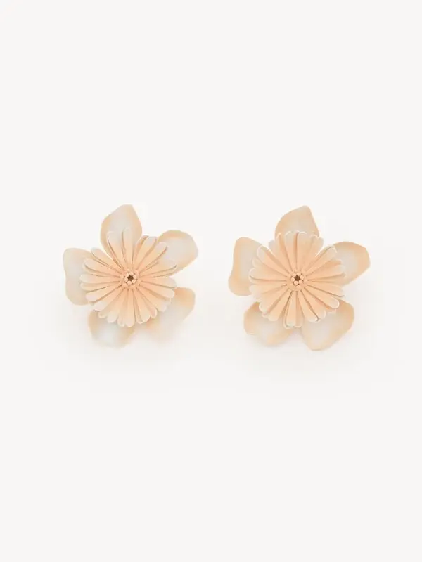 Chloé Bloom Floral Earrings - Yellow