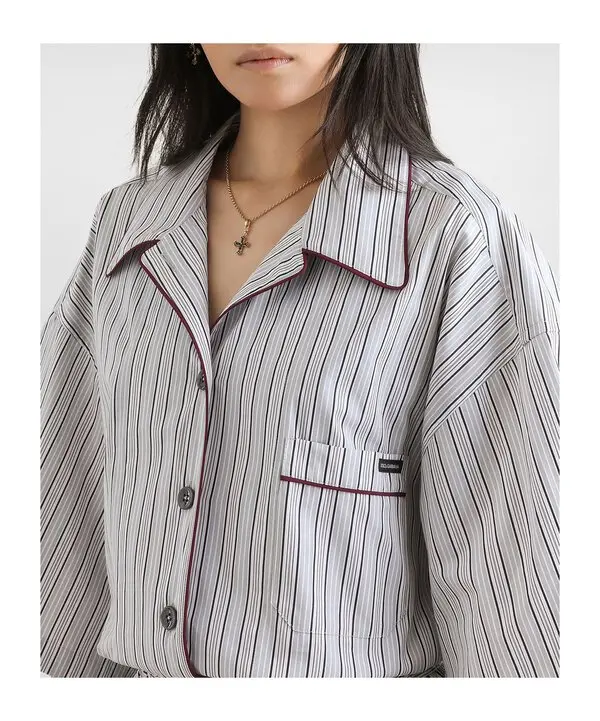 Dolce & Gabbana Striped Short Sleeve Shirt