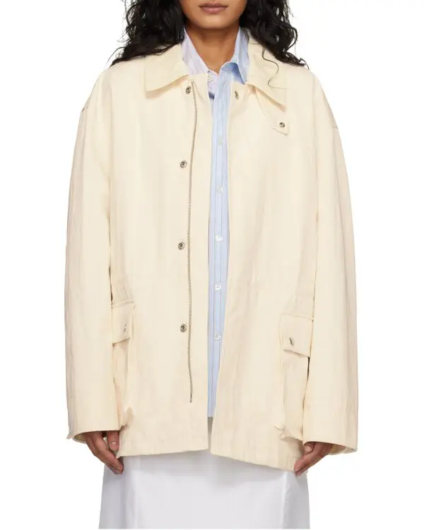 DUNST Collared Long Sleeve Jacket