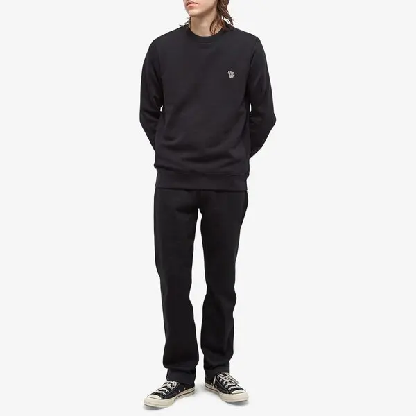 Paul Smith Ps Zebra Logo Embroidered Crew Neck Sweatshirt