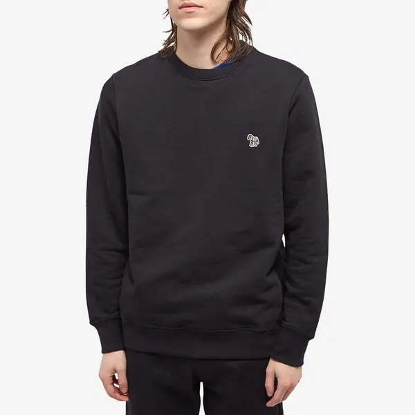 Paul Smith Ps Zebra Logo Embroidered Crew Neck Sweatshirt