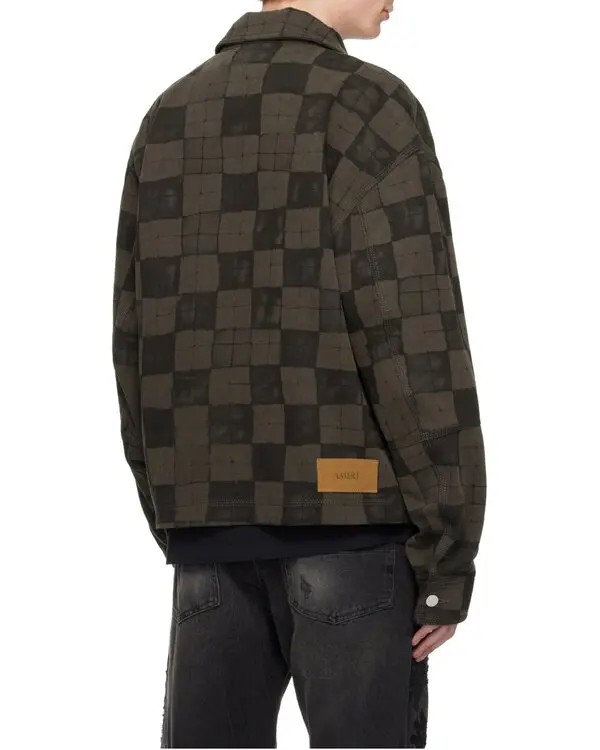 Amiri Checked Denim Jacket