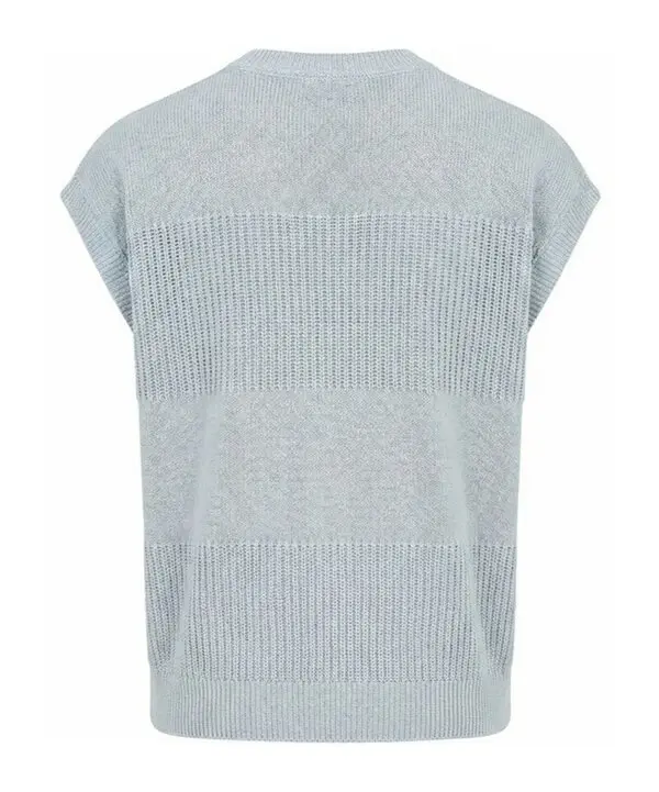 Peserico Ribbed Knit Sleeveless Vest