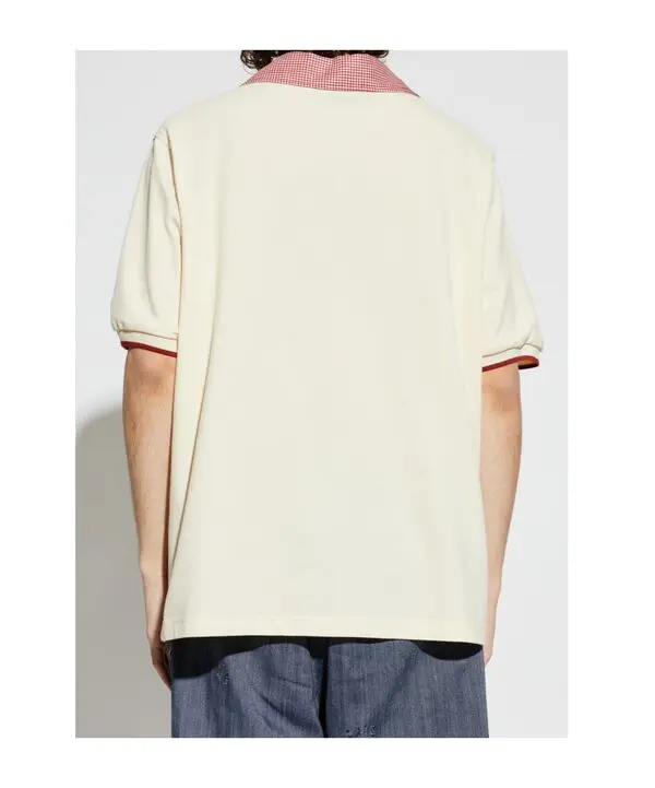 Dsquared2 Houndstooth Panel Polo Shirt