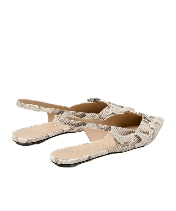 STUART WEITZMAN Animal Print Slingback Flats
