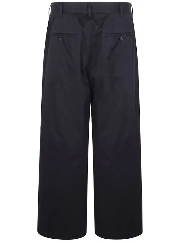 Comme Des Garçons Homme Pleated Straight Leg Trousers