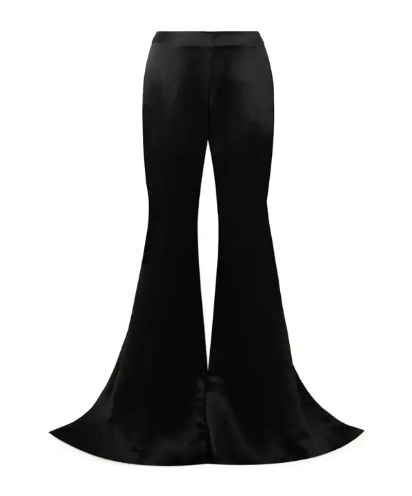 ANN DEMEULEMEESTER Elfa Satin Flared Trousers