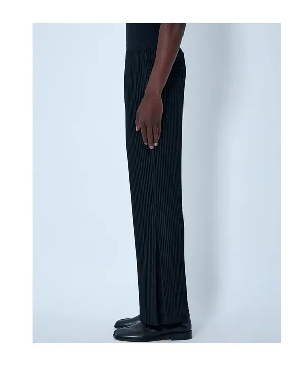 Issey Miyake Homme Plissé Tailored Pleated Pants - Black