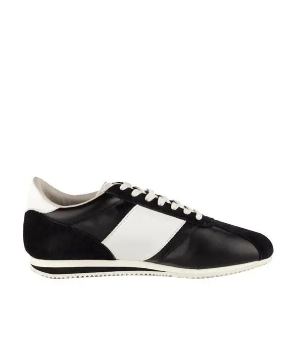 Emporio Armani Contrast Lace-up Sneakers - Black