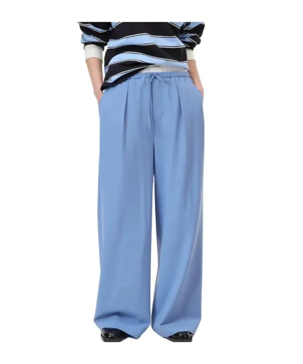 Closed Lace-up Casual Pants
