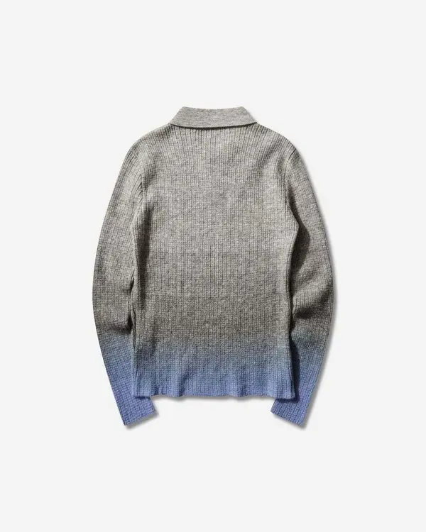 ERL Ribbed Knit Polo Sweater