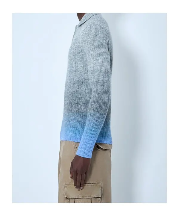 ERL Ribbed Knit Polo Sweater