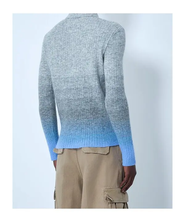 ERL Ribbed Knit Polo Sweater