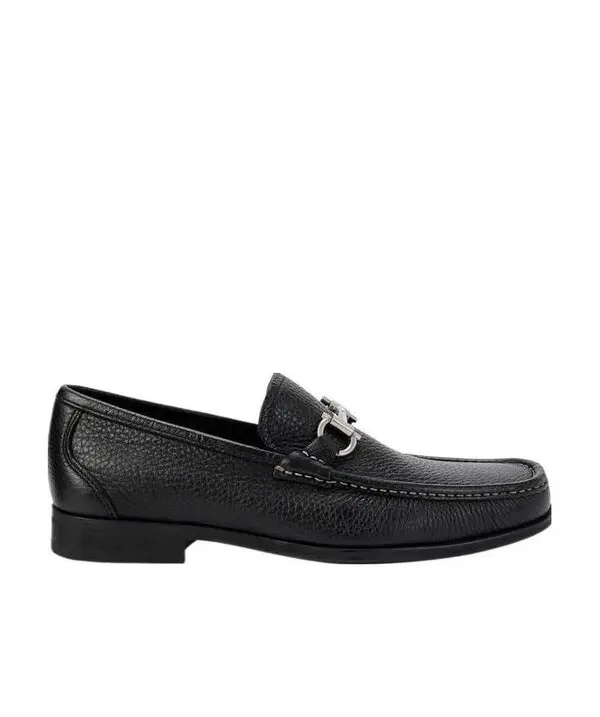 FERRAGAMO Horsebit Loafers - Black