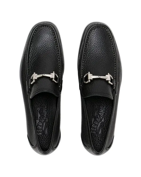FERRAGAMO Horsebit Loafers - Black