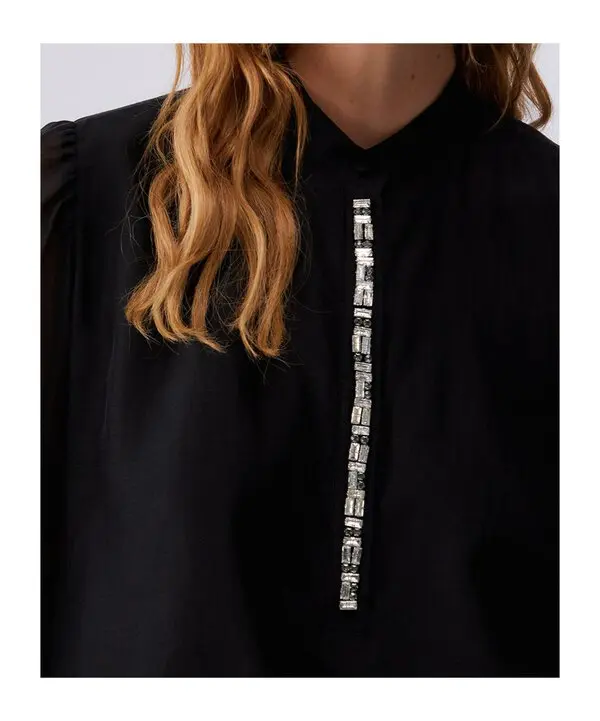 Liu Jo Embellished Long Sleeve Blouse
