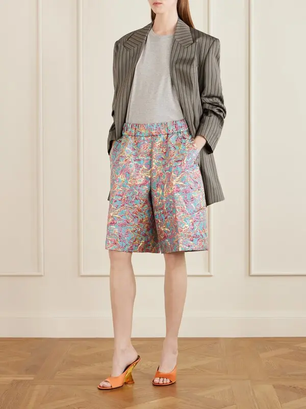 Dries Van Noten Jacquard Bermuda Shorts