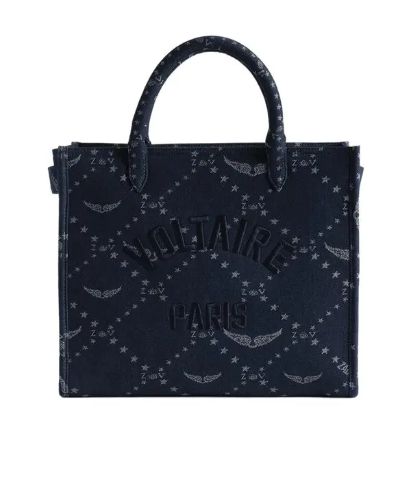 Zadig&Voltaire Angel Pattern Shoulder Bag - Black