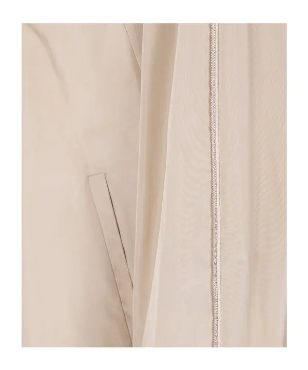 Fabiana Filippi Zip-up Hooded Bomber Jacket
