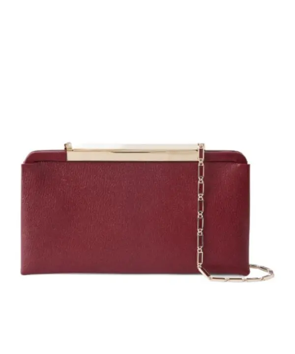 TOM FORD Leather Clutch With Chain Strap
