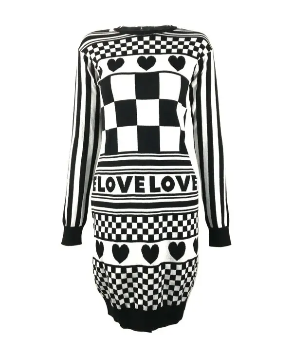 Moschino Graphic Knit Dress