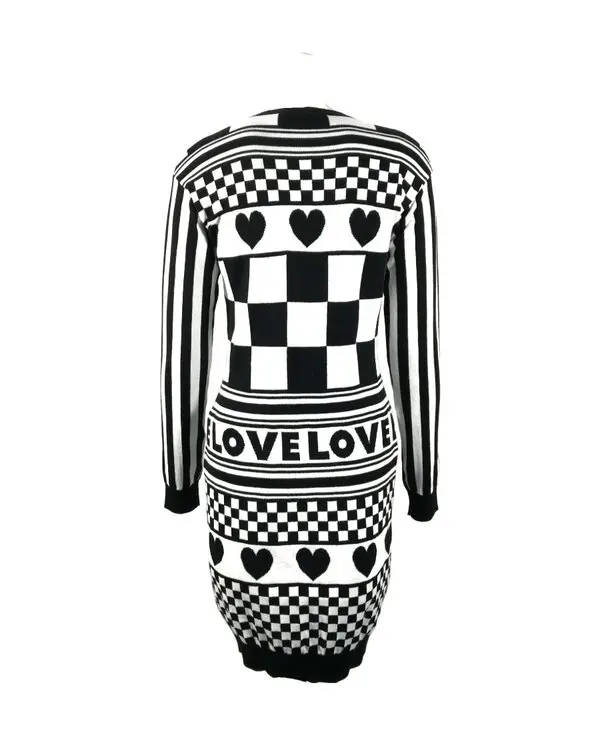 Moschino Graphic Knit Dress