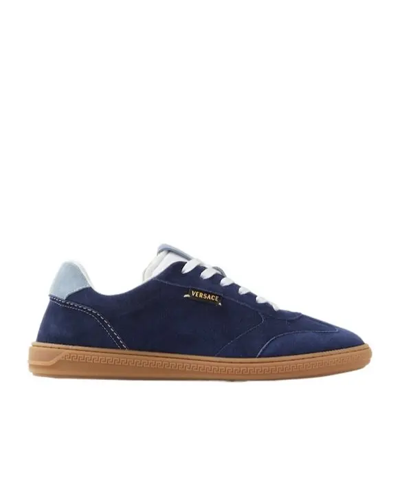 Versace Greca Court Lace-up Sneakers - Blue