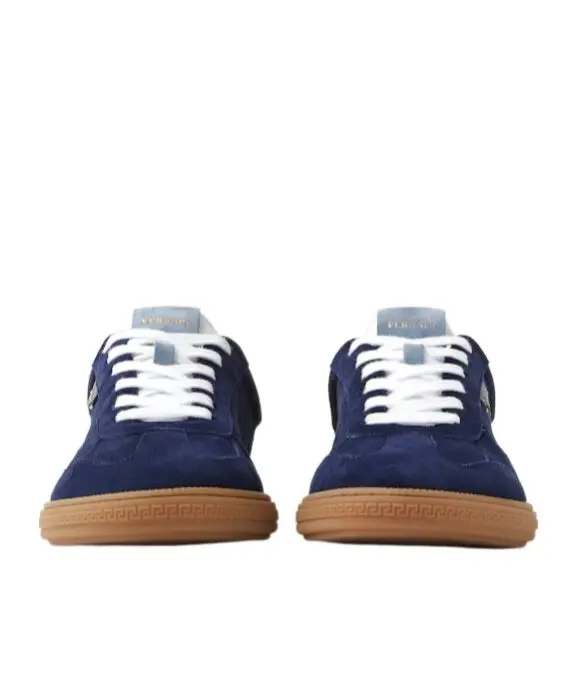 Versace Greca Court Lace-up Sneakers - Blue