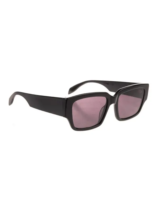 Alexander McQueen Graffiti Rectangular Frame Sunglasses
