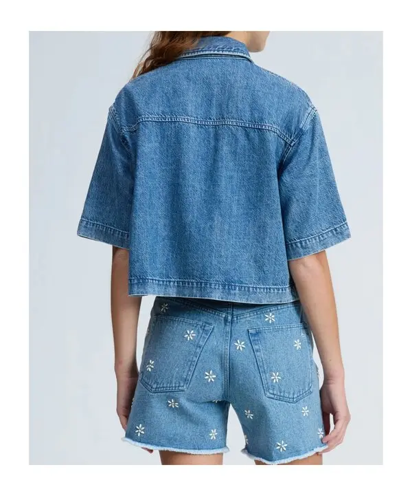 RAG  BONE Rag & Bone Short Sleeve Denim Shirt