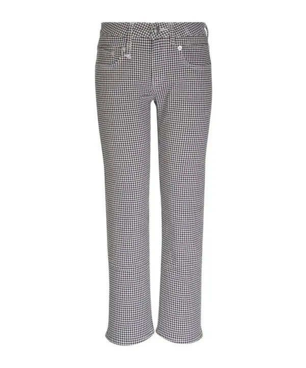 R13 Houndstooth Casual Pants - Gray