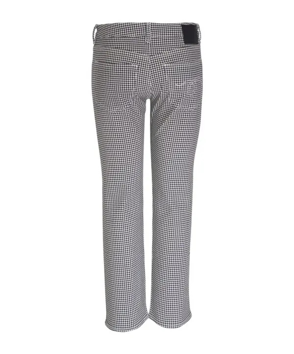 R13 Houndstooth Straight Leg Casual Pants