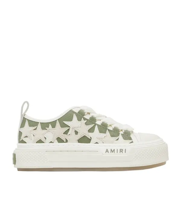 Amiri Stars Court Low-top Casual Sneakers - Green Tea Color