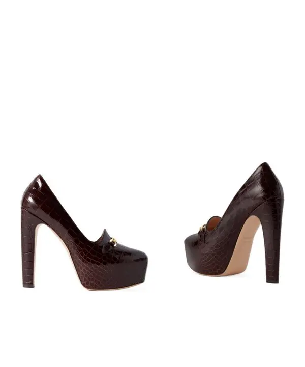 TOM FORD Studded Leather Platform High Heels - Black