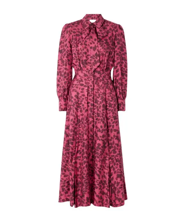 Gabriela Hearst Silk-twill Printed Midi Dress