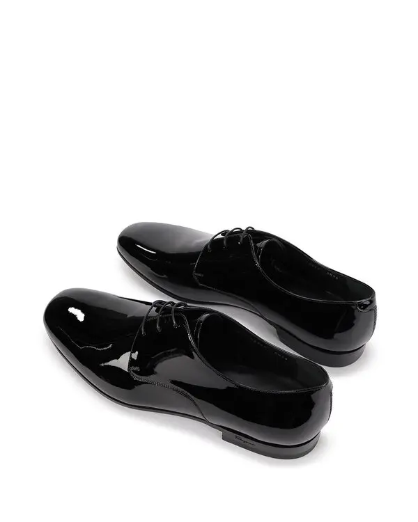 FERRAGAMO Patent Leather Lace-up Formal Shoes