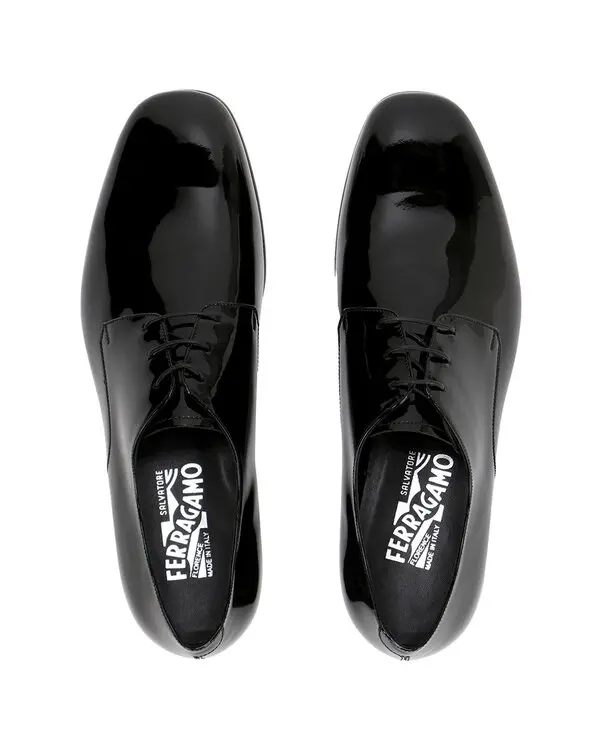 FERRAGAMO Patent Leather Lace-up Formal Shoes