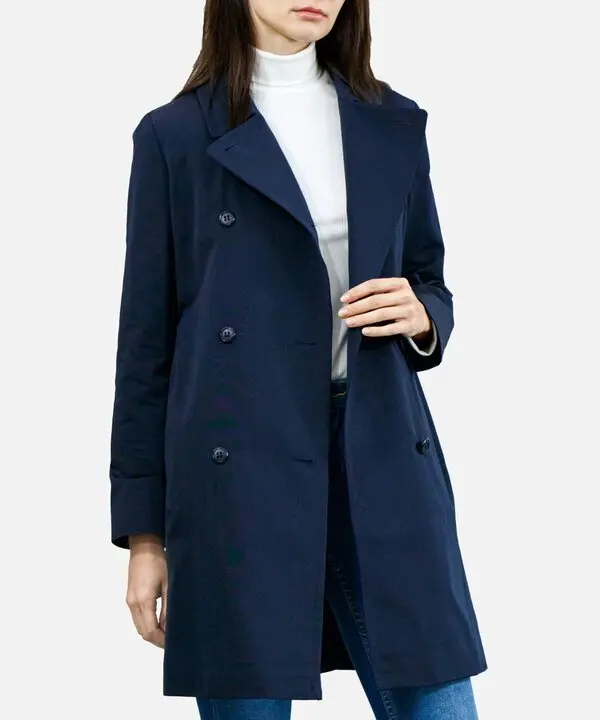 Max Mara Double-breasted Belted Coat - Blue