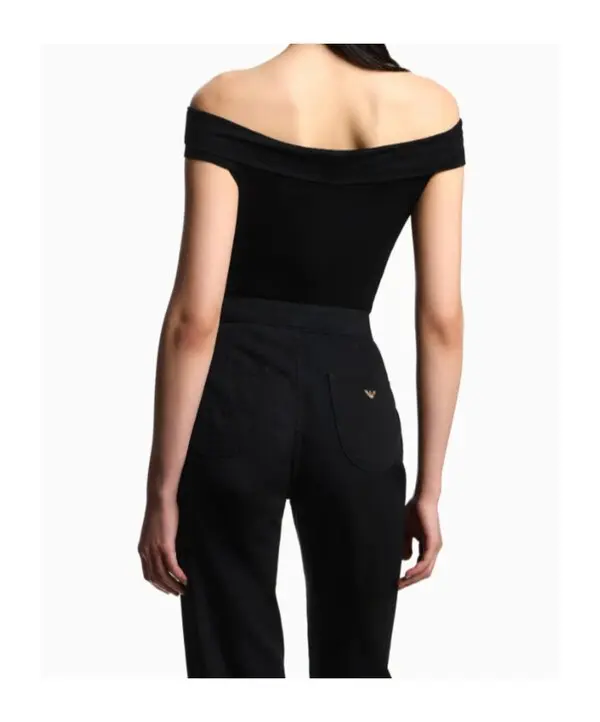 Emporio Armani Draped Cross-front V-neck Top