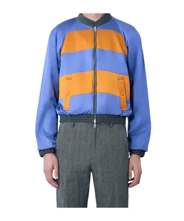 Dries Van Noten Reversible Bomber Jacket - Grey