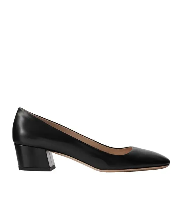 Gabriela Hearst Leather Pumps With Block Heel - Black