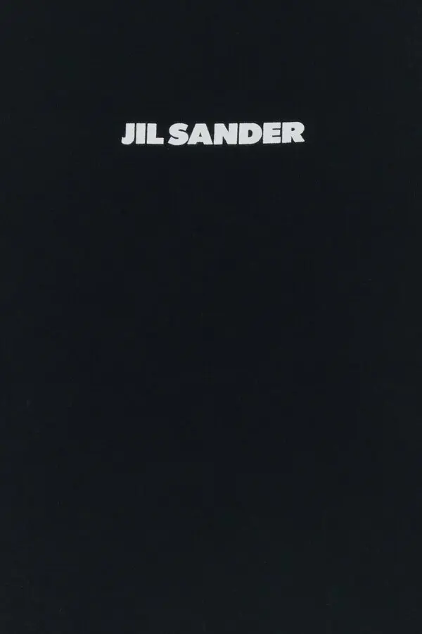 JIL SANDER Logo Crewneck Sweatshirt - Black