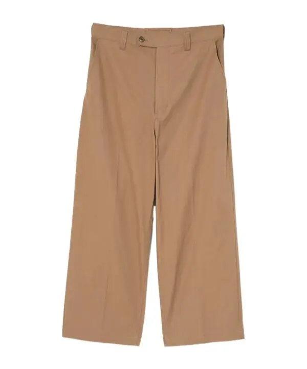 Comme Des Garçons Homme Wide Leg Trousers - Green