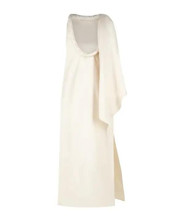 Loulou De Saison Susan Scarf-collar Midi Dress