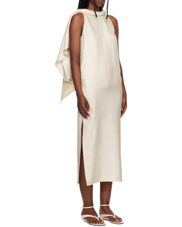 Loulou De Saison Susan Scarf-collar Midi Dress