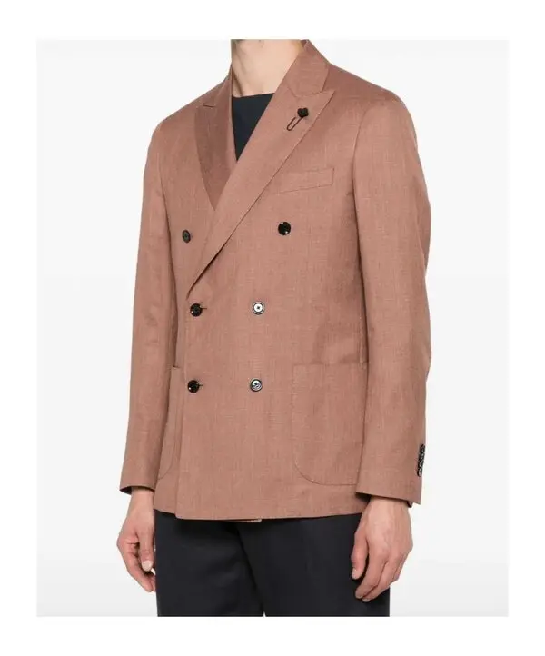LARDINI Double-breasted Blazer - Pink