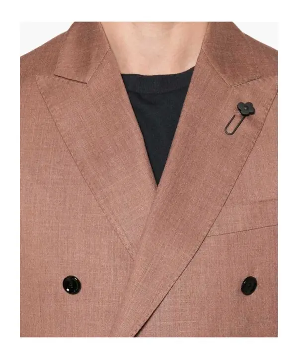 LARDINI Double-breasted Blazer - Pink