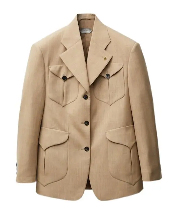 Versace Single-breasted Blazer With Medusa Hardware